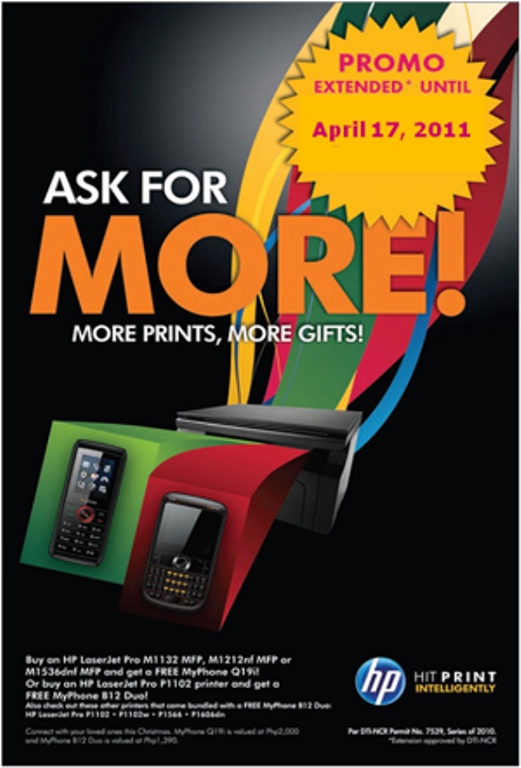 HP Ask For MORE, More Prints, More Gifts EXTENDED until April 17, 2011 ...