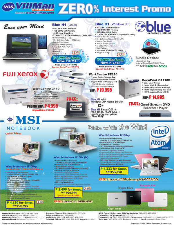 VCSi ZERO% Interest Promo - 44th BPI Madness | VillMan Computers