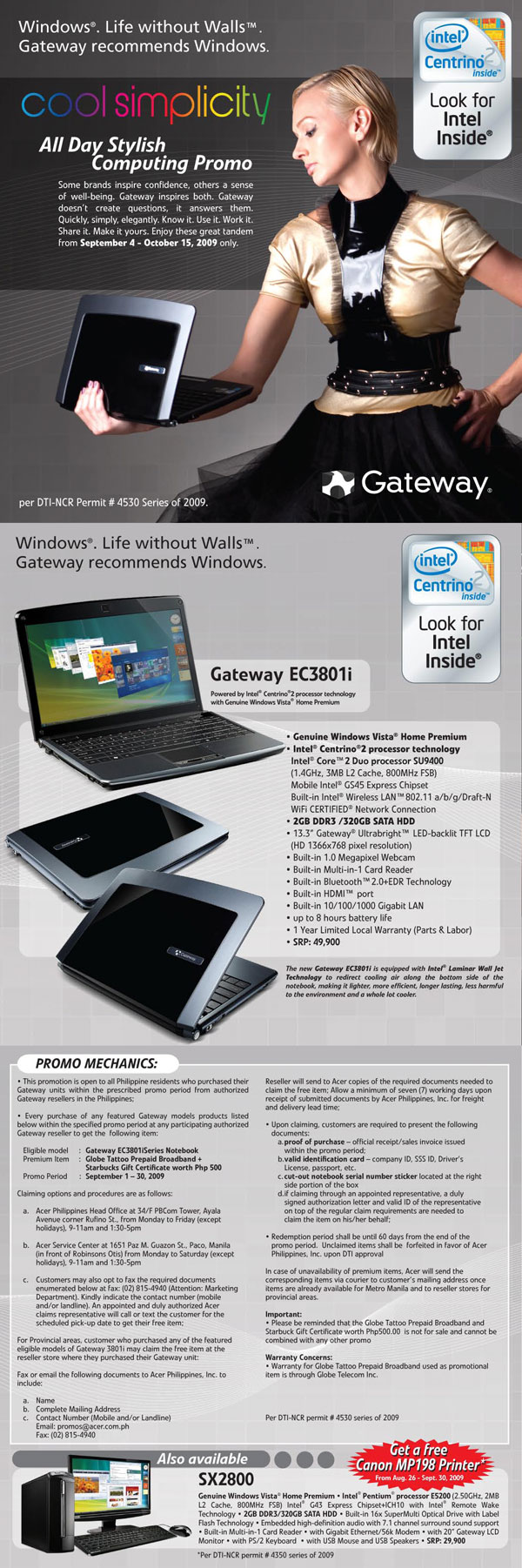 Gateway All Day Stylish Computing Promo | VillMan Computers