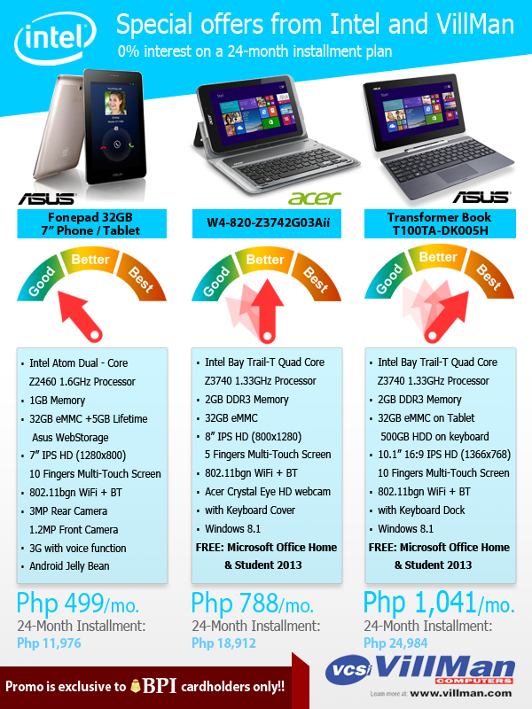 Intel-VillMan-BPI EDM Special Offers | VillMan Computers